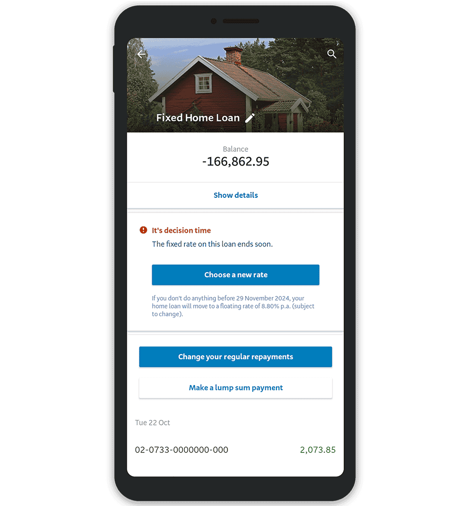How to refix your home loan in the BNZ app - BNZ
