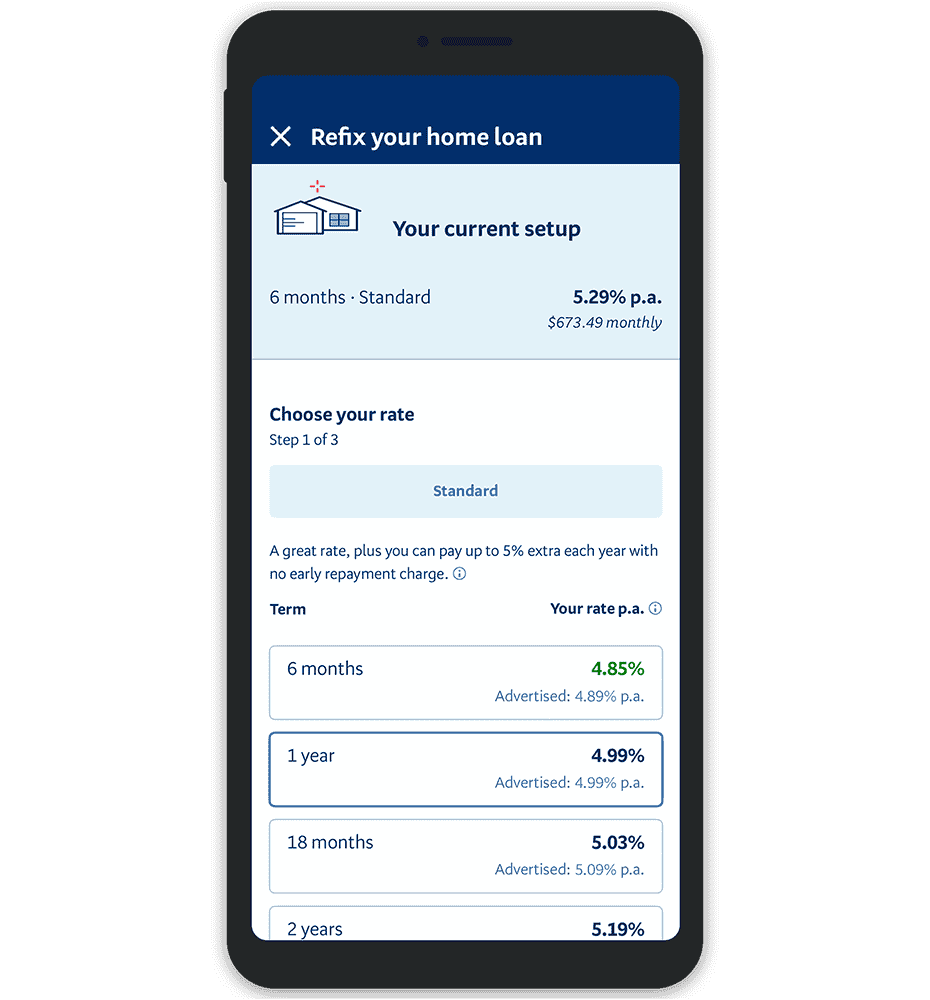 How to refix your home loan in the BNZ app - BNZ